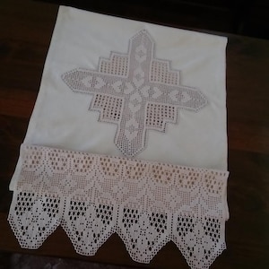 Altar Cloth Religious Lace Table Cloth Christian Table Runner Catholic ...