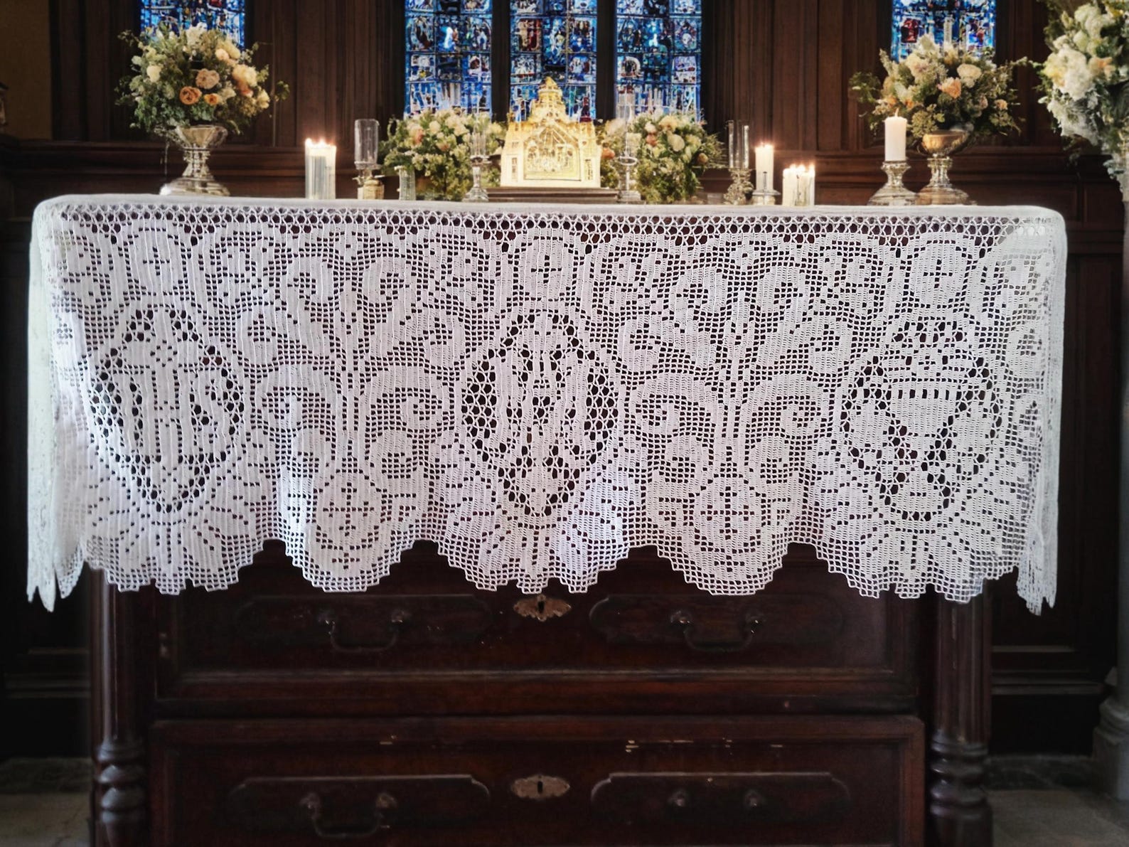 Religious Liturgical Lace Trim Altar Catholic Edging Vestment Alb ...
