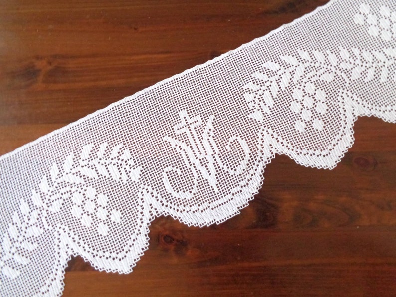 Mary Symbol Catholic Religious Lace by the Yard Antique Church Lace ...