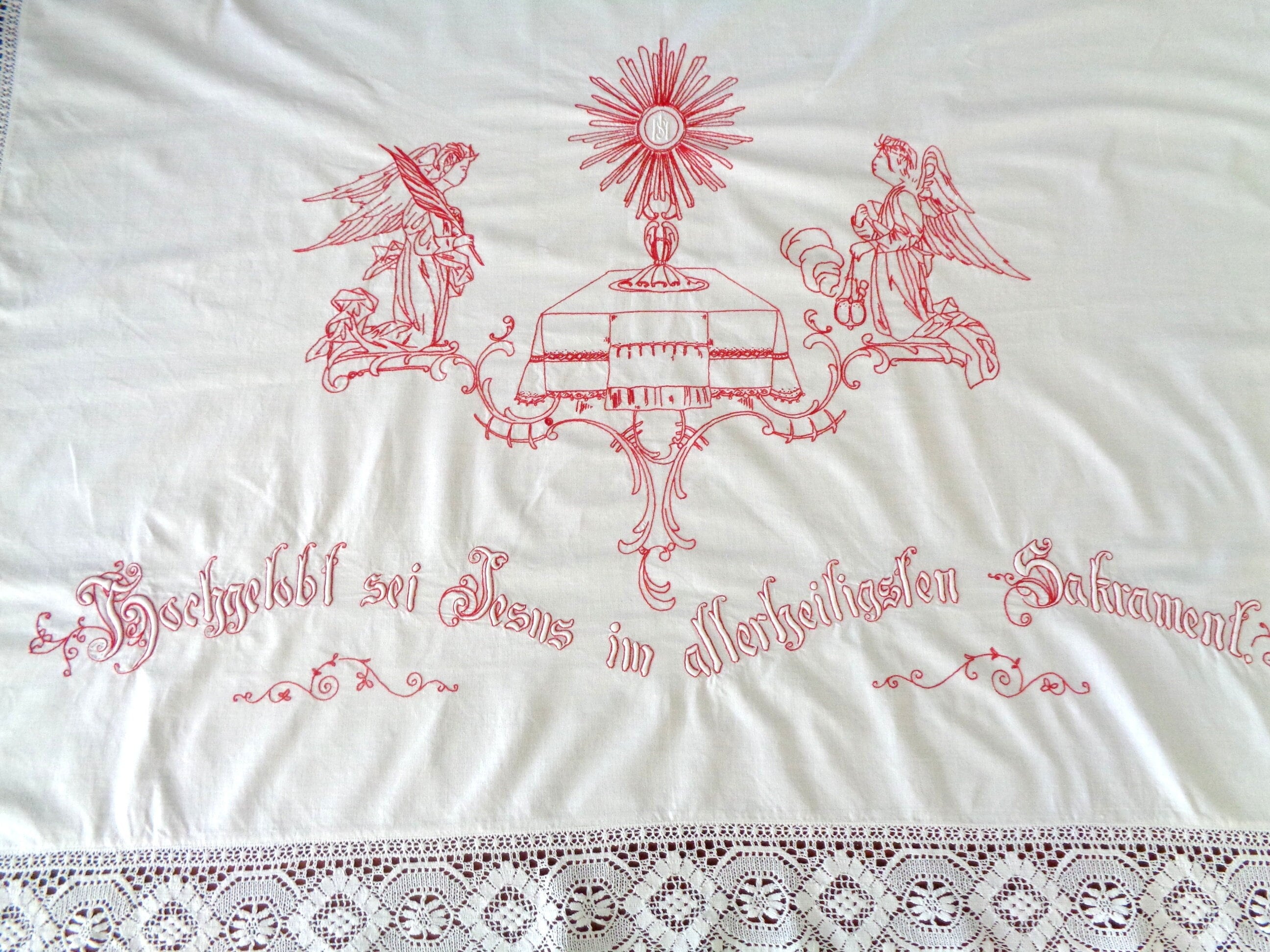 Holy Eucharist Catholic Altar Cloth Communion Liturgical Angels Altar ...