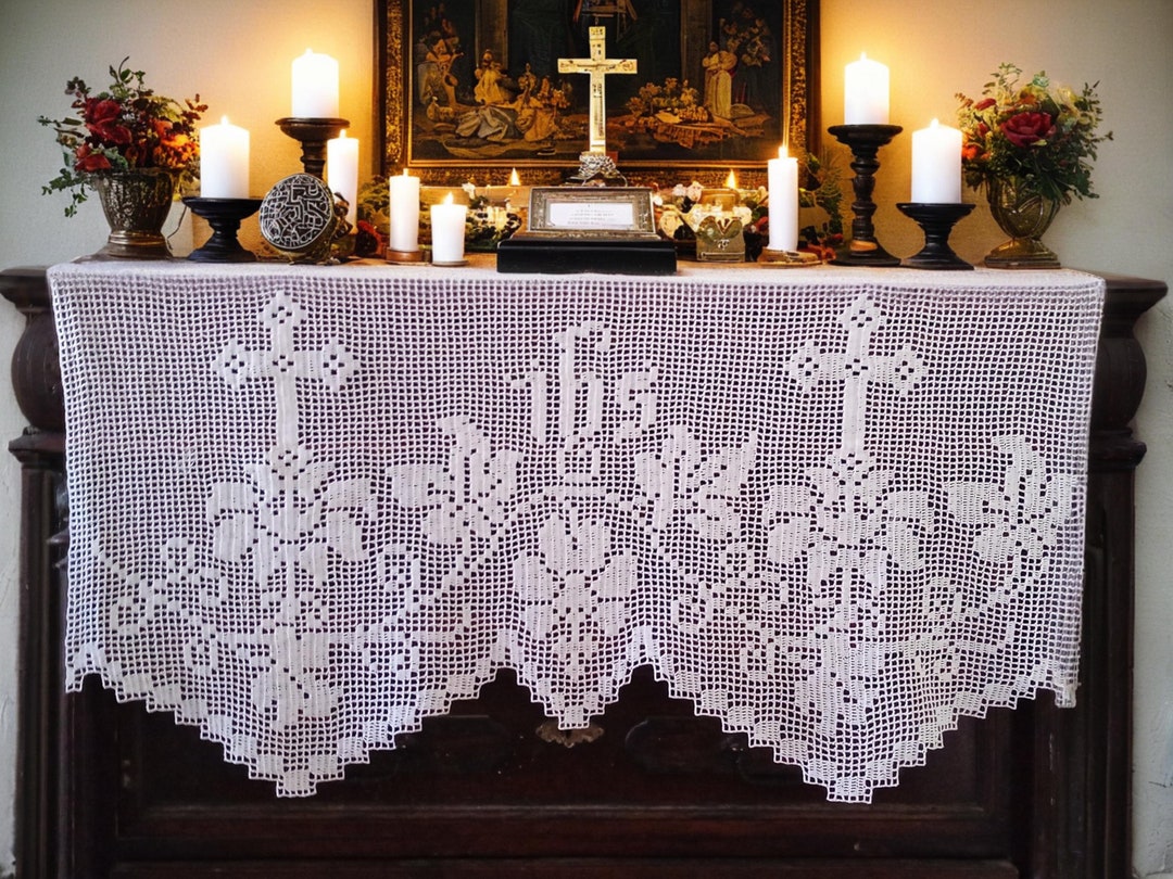 Daffodil Altar Lace Liturgical Trim Crochet Scalloped Ecclesiastical ...