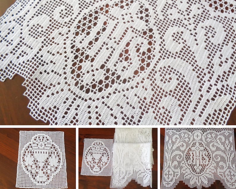 Catholic Altar Cloth Religious Lace Church Table Runner Liturgical Lace ...