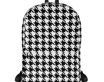 Houndstooth Backpack | Etsy