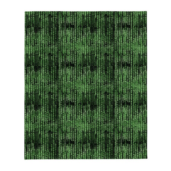 Matrix Throw Blanket / Cyber Hacker Computer Binary | Etsy