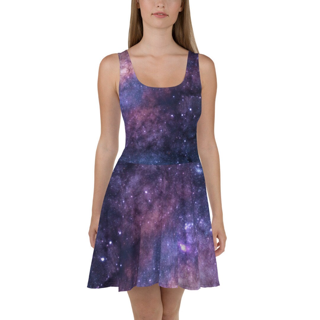 Galaxy Skater Dress / Cosmic Universe Circle Dress - Etsy