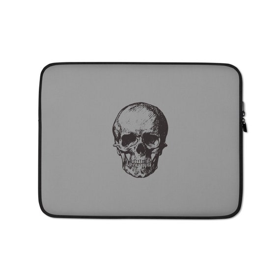 Skull Laptop Sleeve / Grunge Laptop Case | Etsy