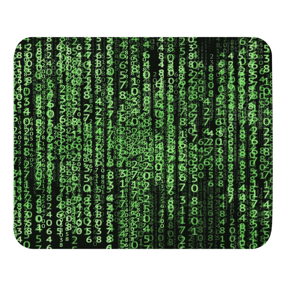 Matrix Mouse Pad / Cyber Hacker Computer Binary Coding - Etsy
