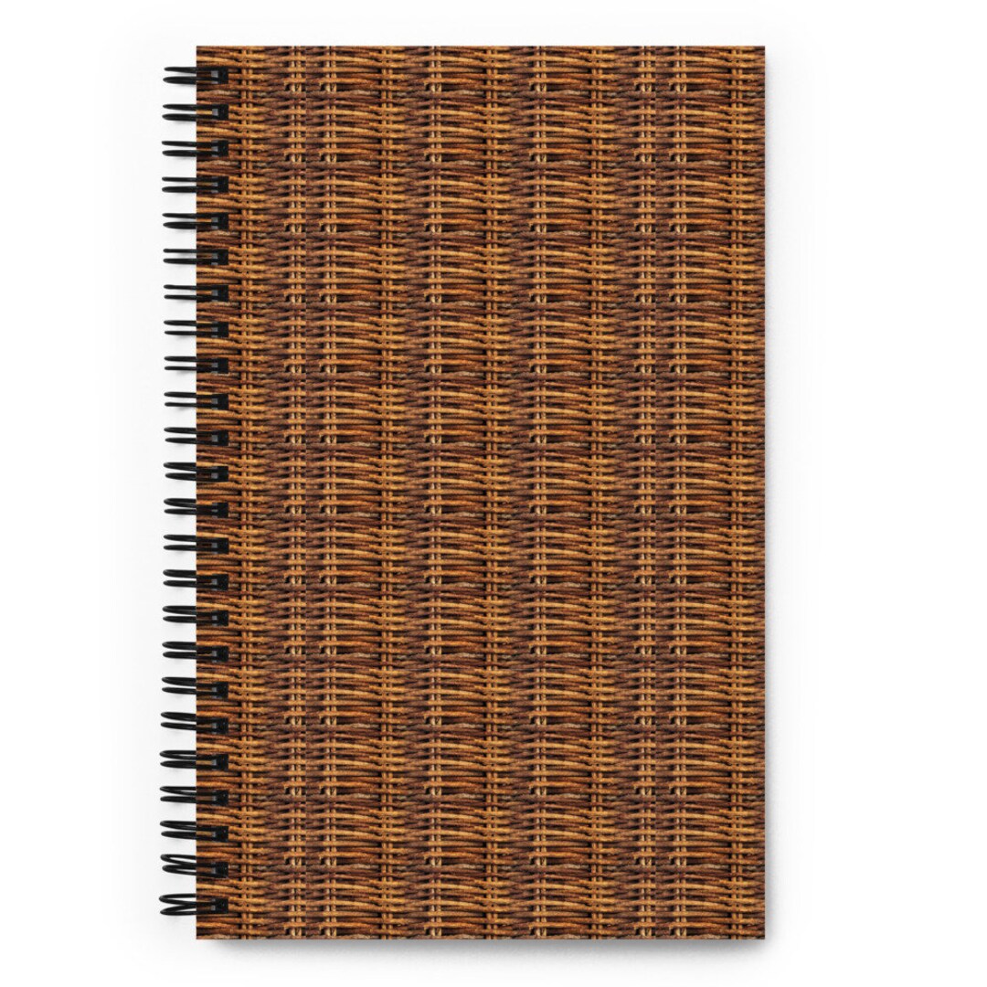 Wicker Print Spiral Notebook / Tropical Boho Journal - Etsy