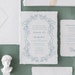Classic Crest Wedding Invitation Suite Template Printable Instant ...