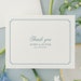 Simple Blue Thank You Card Template, Folded Thank You Card With Border ...