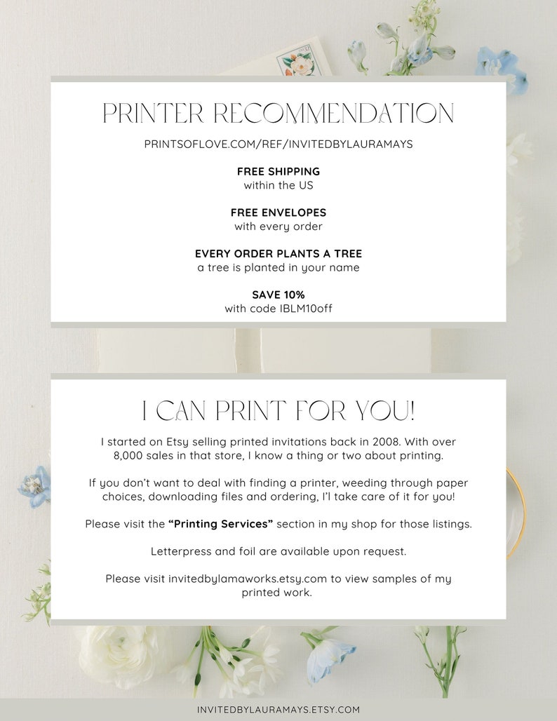 ALLYSON | Invitation Only, Floral Wedding Invitation Template With Pink ...