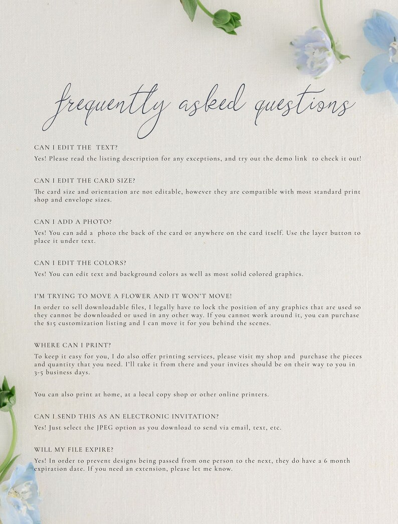 Simple Wedding Invitation Template Printable Wedding Invite - Etsy