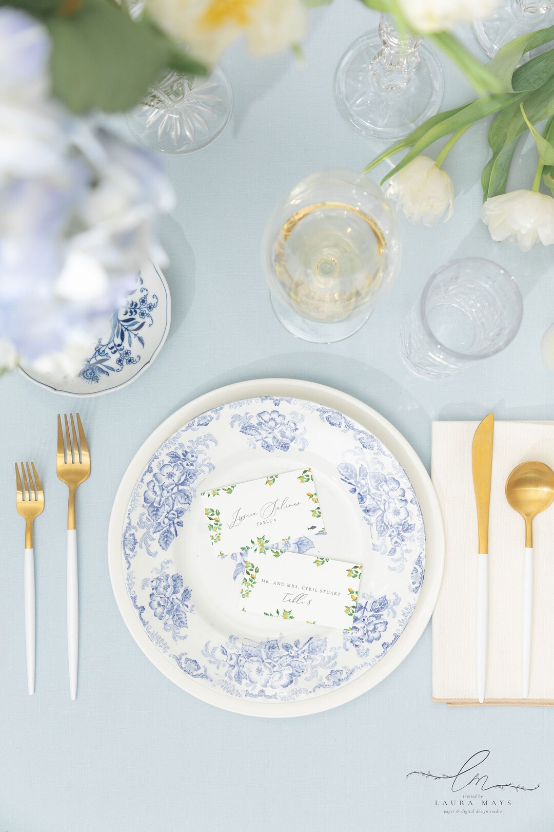 JESSICA | Lemon Place Cards With Meal Choice Template, Italy Place ...