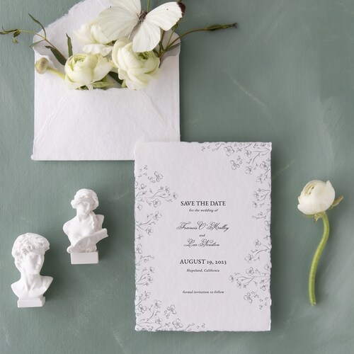 Floral Save the Date Card Template Printable Save Our Date - Etsy