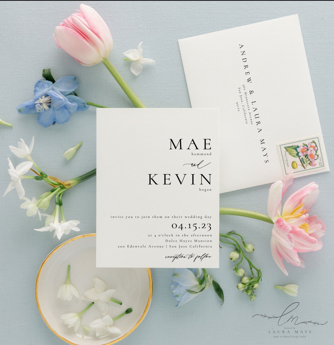 Simple Wedding Invitation Template Printable Wedding Invite - Etsy