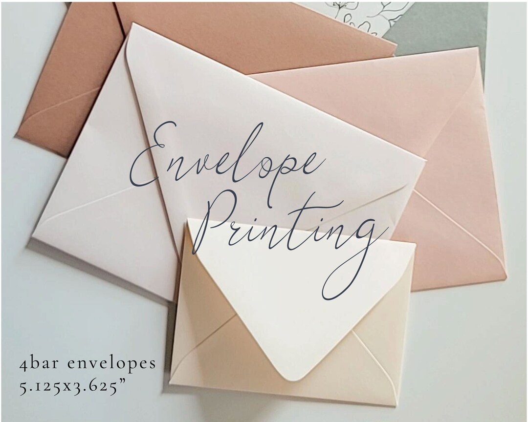 4bar Envelope Printing Services for Wedding RSVP Card Templates ...