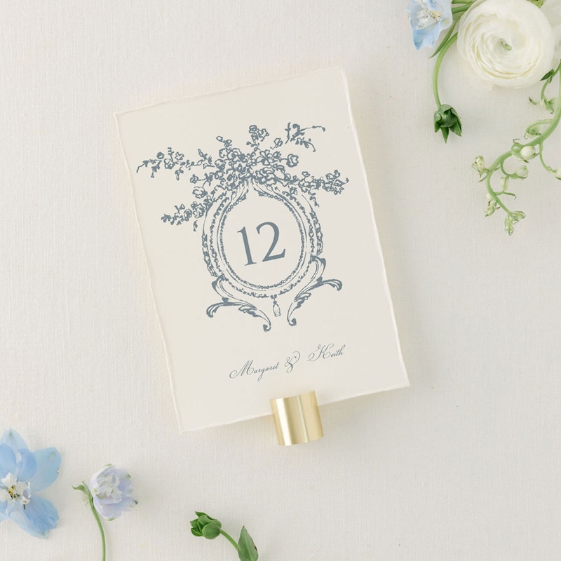 Table Number Crest - Etsy