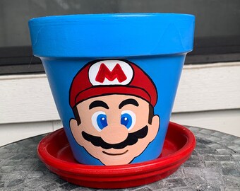 Mario Flower Pot - Etsy