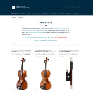 Violin Op.12 "cv Selectio" - Selected by Professional Musicians - Complete With Case/matching ...