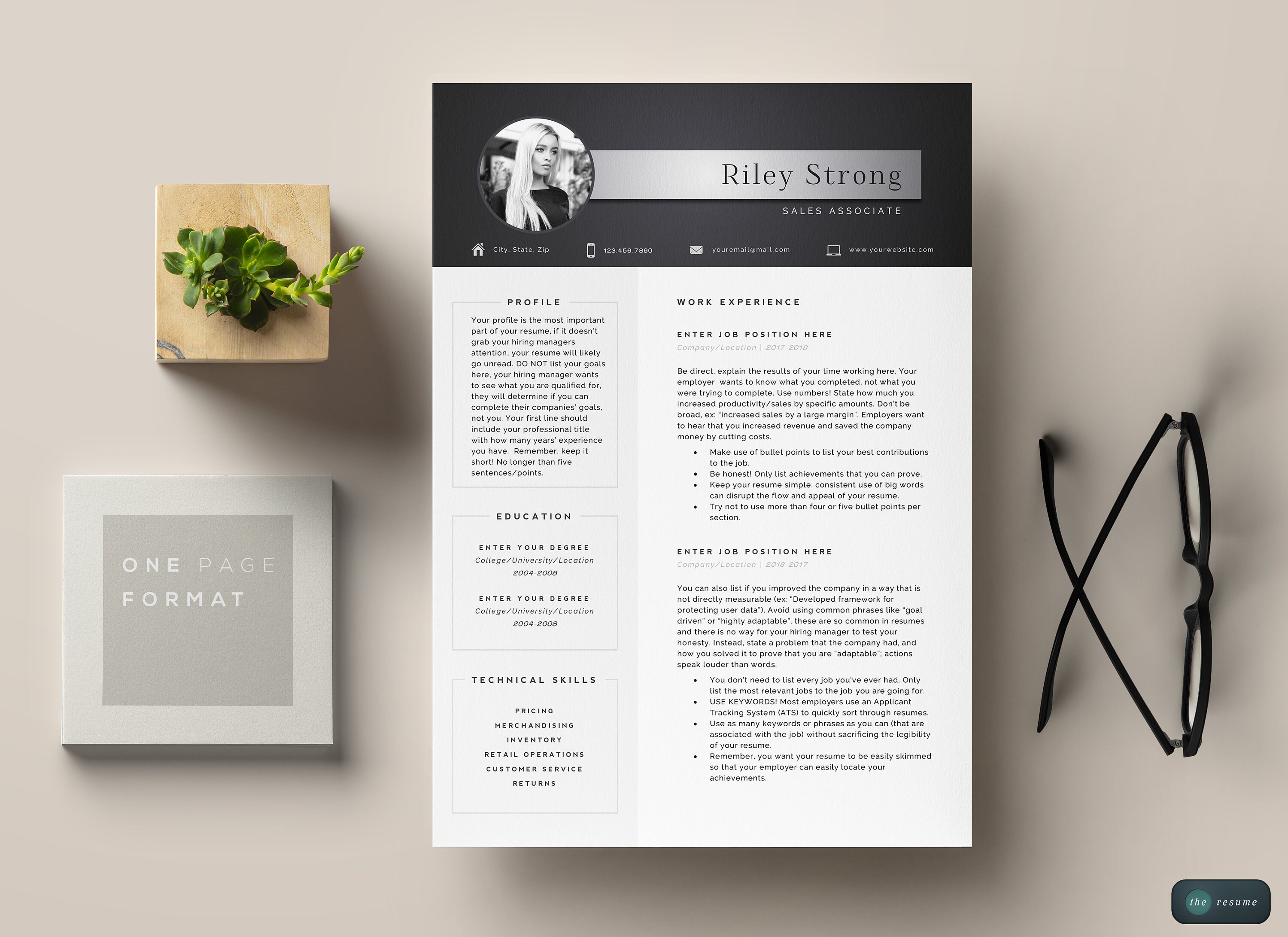 1 2 3 Page Resume Template Cover Letter and References Template for MS ...
