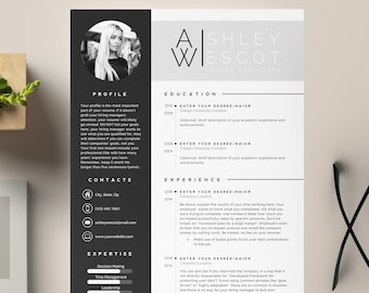 3 Page Resume Template Cover Letter and References Template for MS Word ...