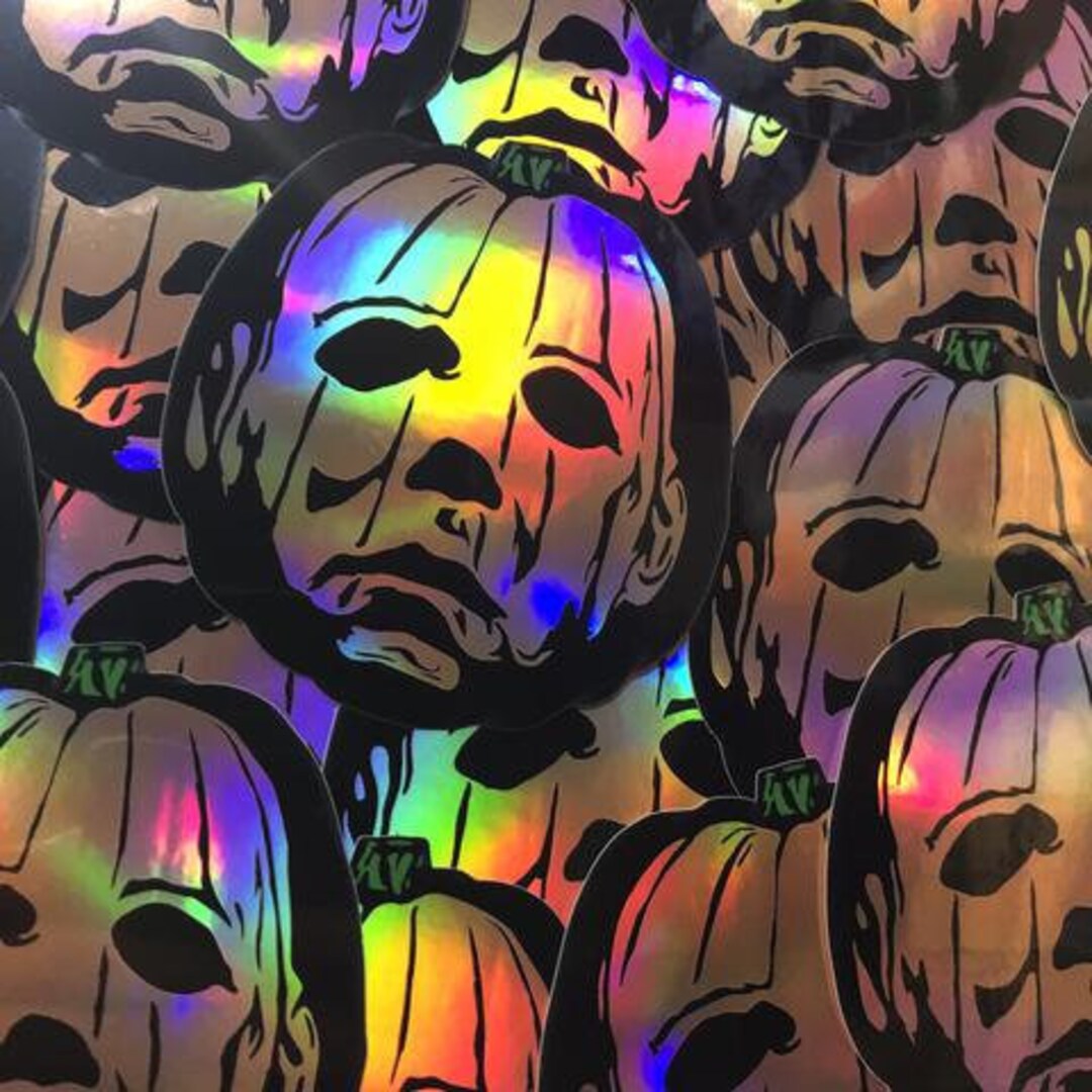 Jack O' Lantern - Holographic - Die Cut Sticker - Etsy