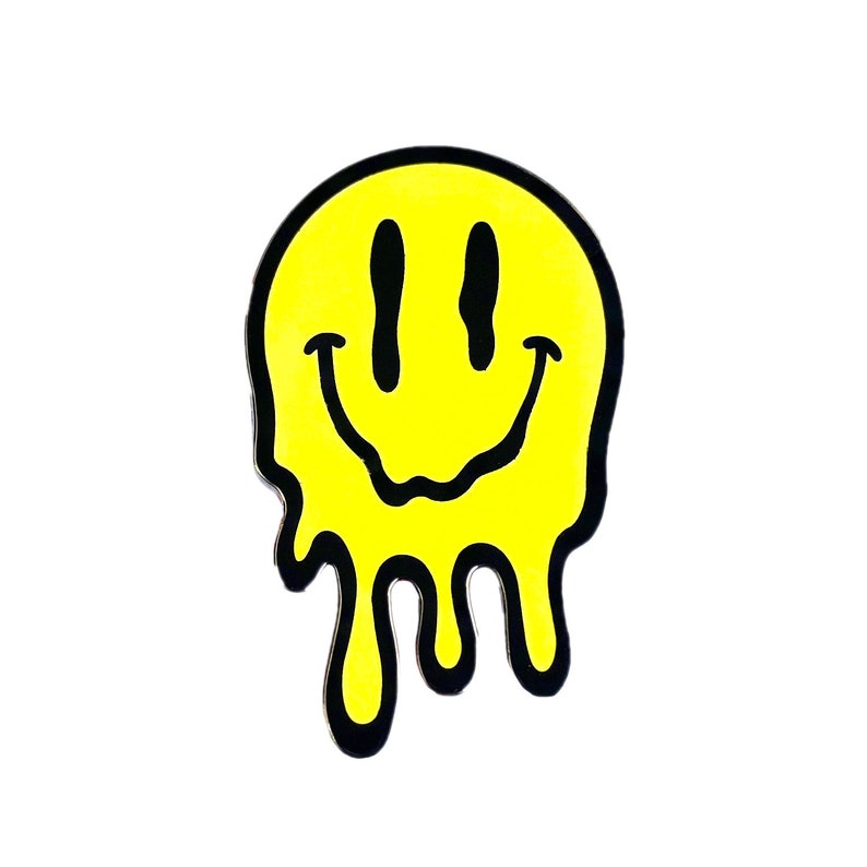 Melty Face Solid - Enamel Pin - Etsy