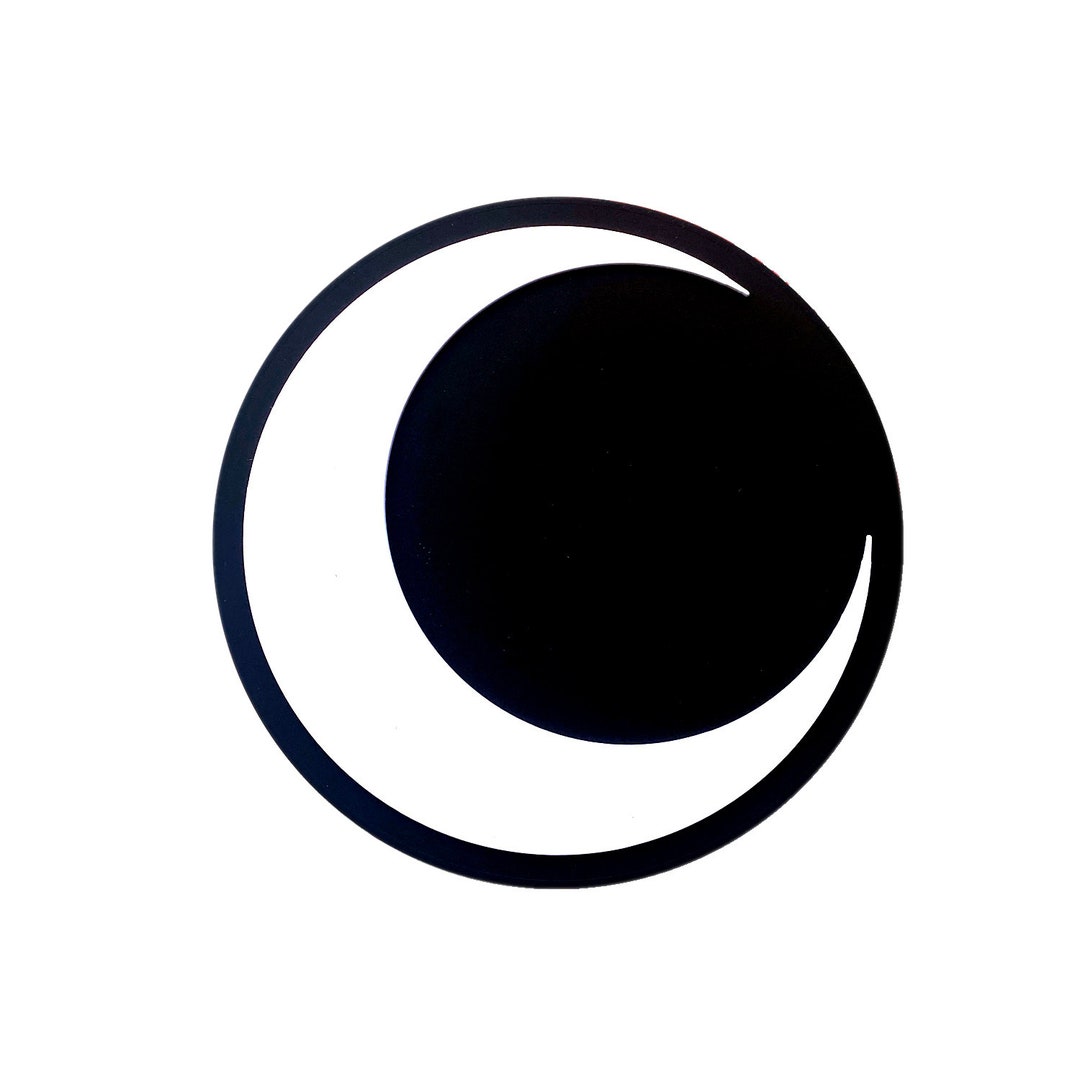 Crescent Moon - PVC Drink Coaster - Etsy