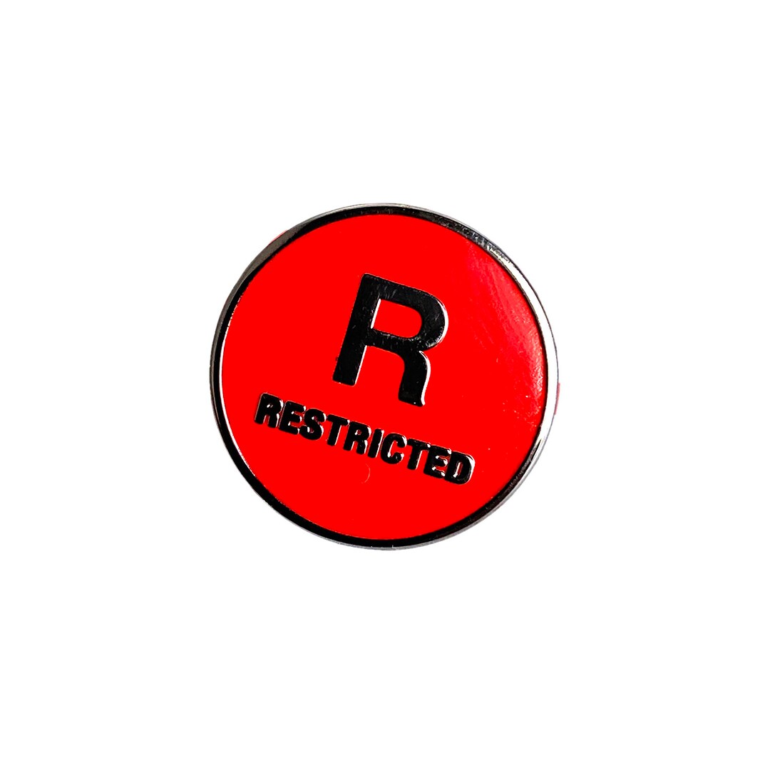 R Restricted VHS Sticker - Enamel Pin - Etsy