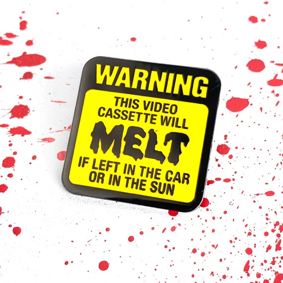 Melt Warning VHS Sticker Enamel Pin - Etsy