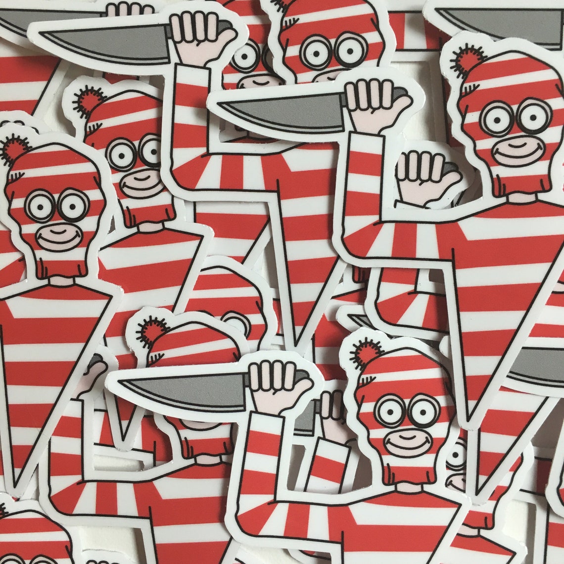 Where's Wally Die Cut Sticker - Etsy