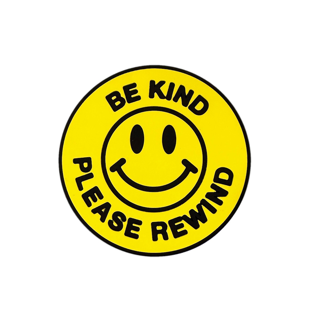 Be Kind Please Rewind - PVC Drink Coaster - Etsy