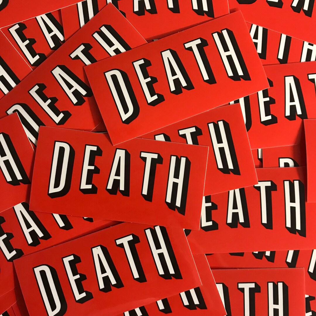 DEATH Die Cut Sticker - Etsy