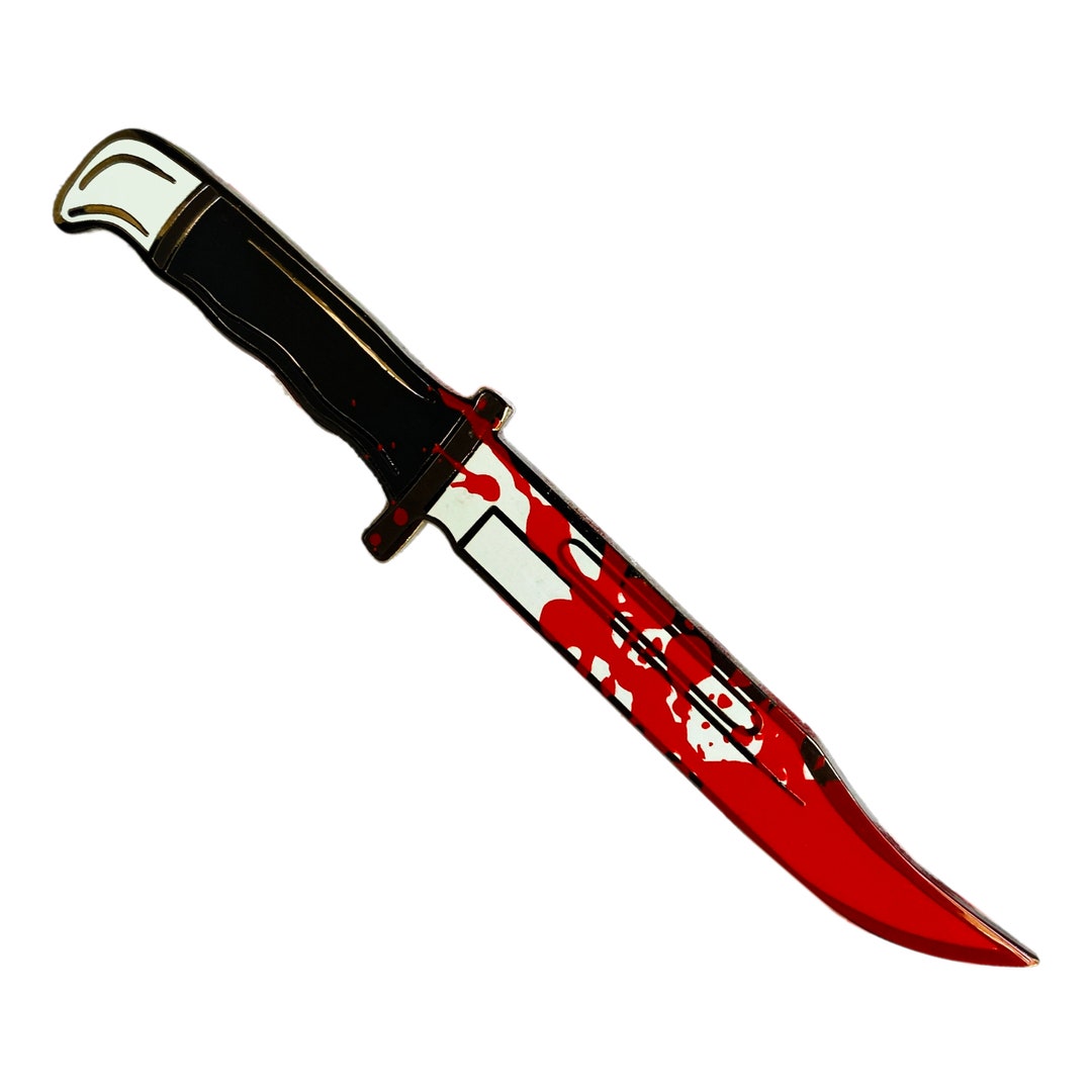 Buck 120 Knife - Blood Edition - Enamel Pin - Etsy