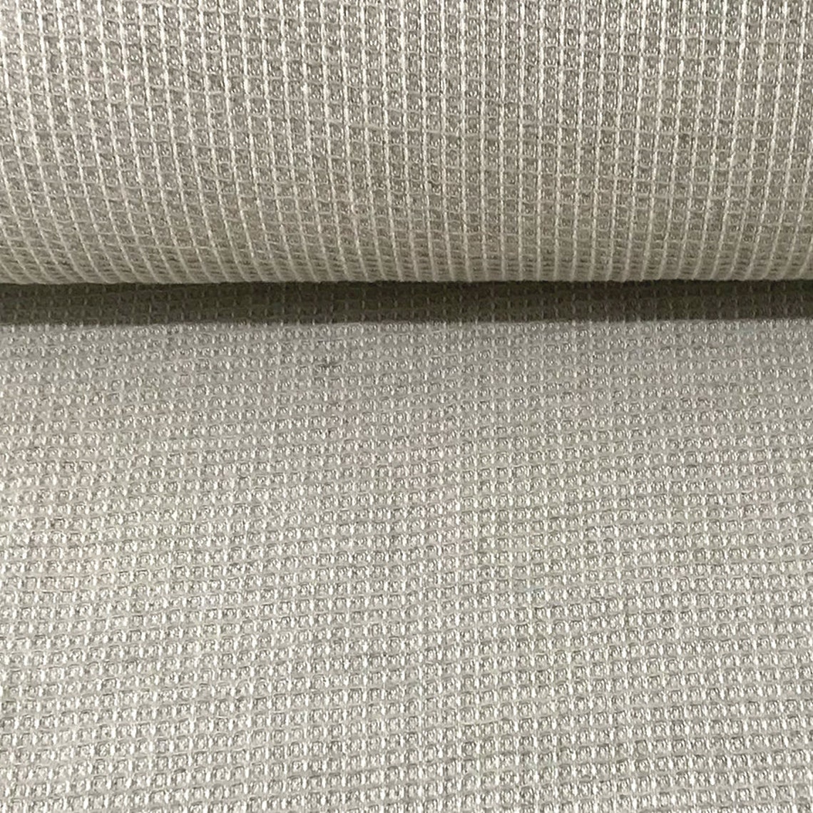 Waffle Linen Fabric by the Meter, 300 Gsm, Linen Cotton Fabric ...