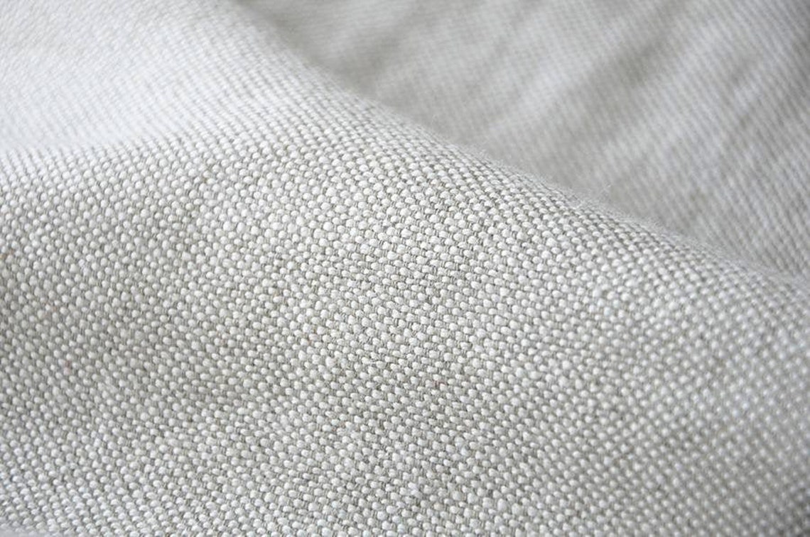 Pure Linen Fabric, Natural Not Dyed Linen, Heavy Thick Linen 340 GSM ...