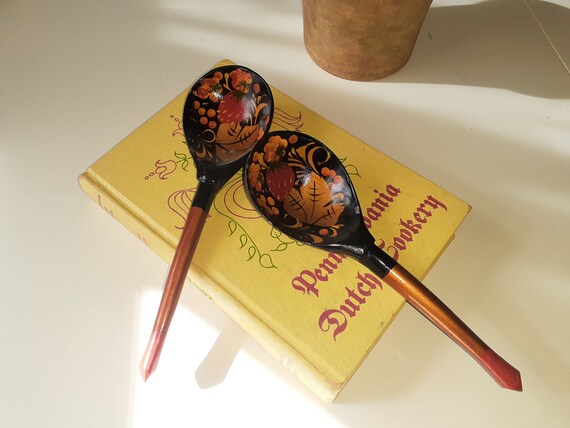 Hand Painted Russian Wooden Spoons | Etsy