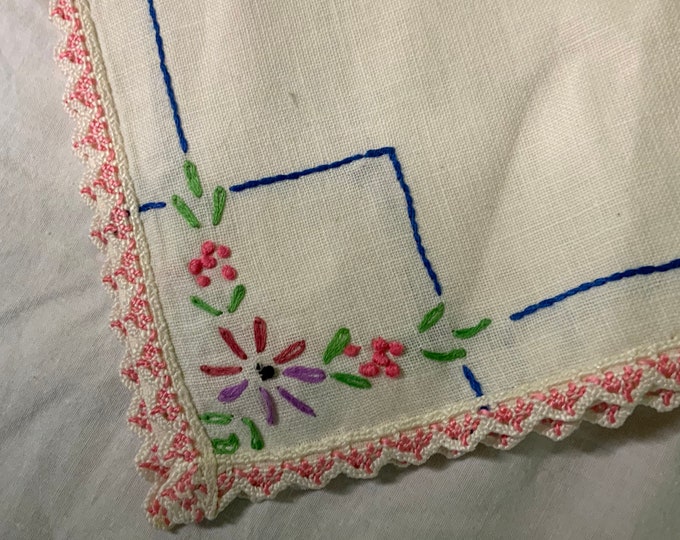 Vintage Hankies, Embroidered Hanky - Etsy
