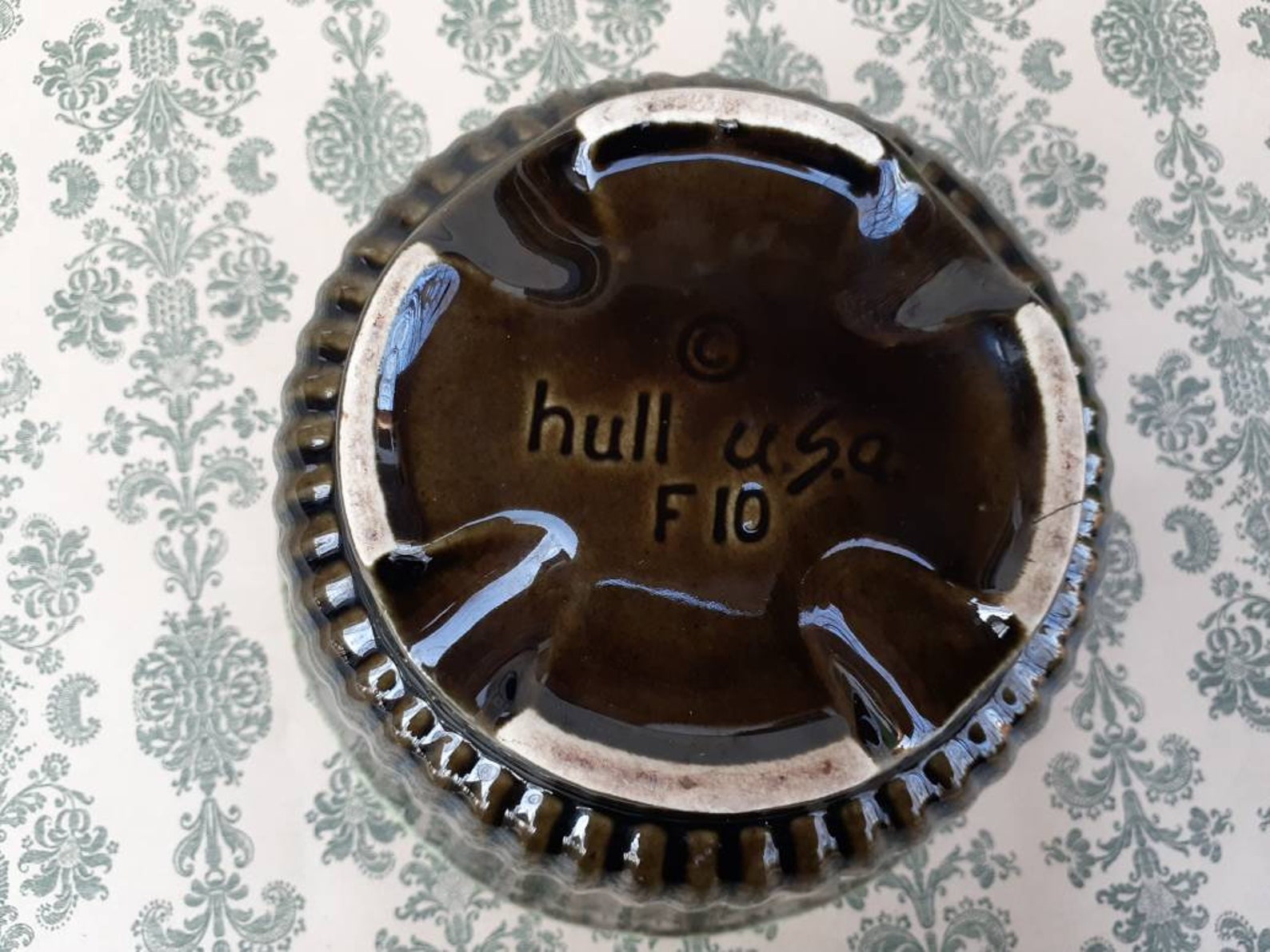 Vintage Hull Pottery Green Planter - Etsy