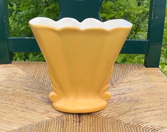 Yellow Ceramic Planter | Etsy