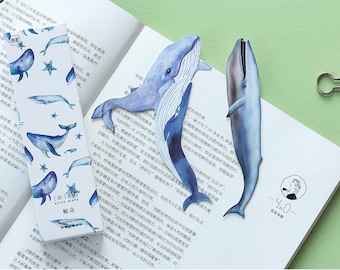 Whale bookmark | Etsy