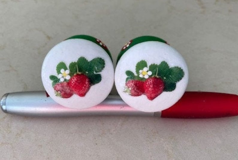 Strawberry Fields Furniture/cabinet Knob or Stainless Steel Hook - Etsy