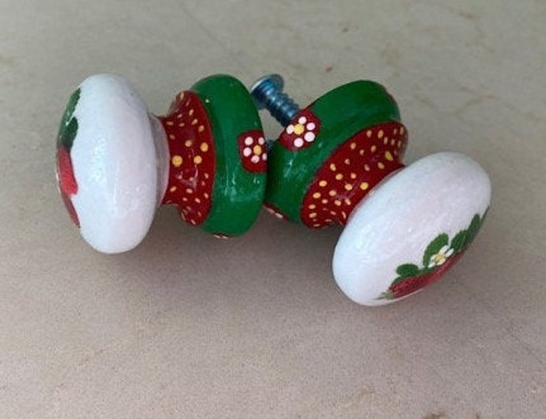 Strawberry Fields Furniture/cabinet Knob or Stainless Steel Hook - Etsy