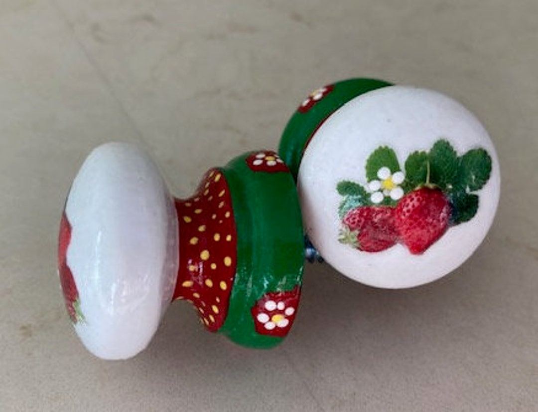 Strawberry Fields Furniture/cabinet Knob or Stainless Steel Hook - Etsy