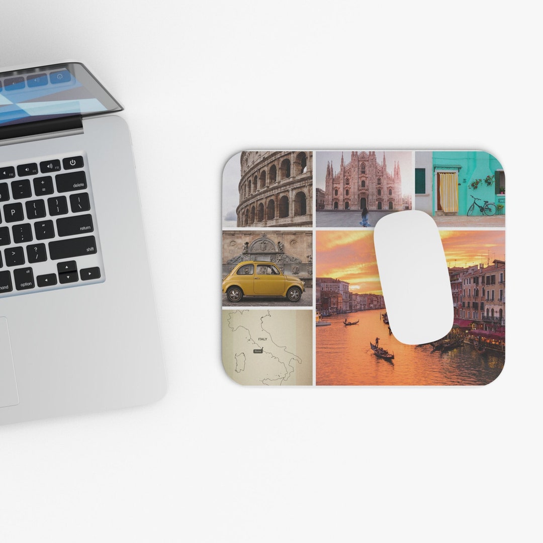 Travel Mouse Pad With Photos of Italy - Venice Sunset - Rome Colosseum ...
