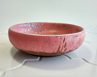 Pink Decorative Bowl - Etsy