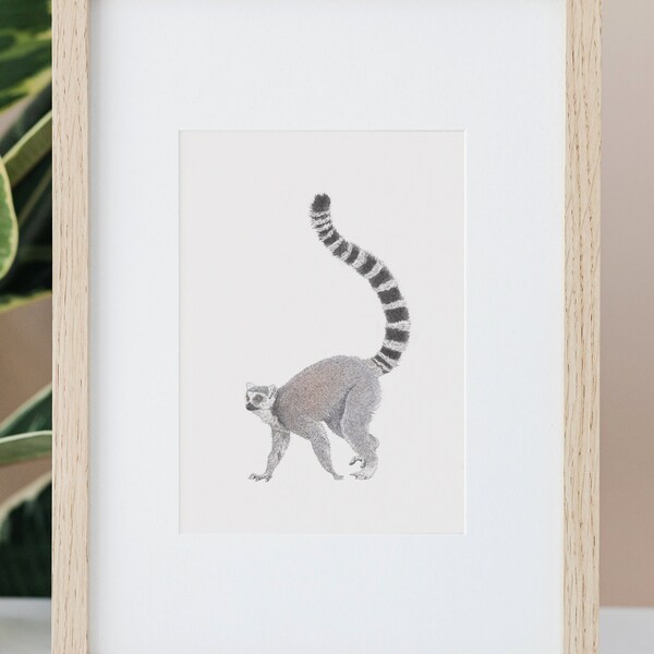 Lemur Print - Etsy