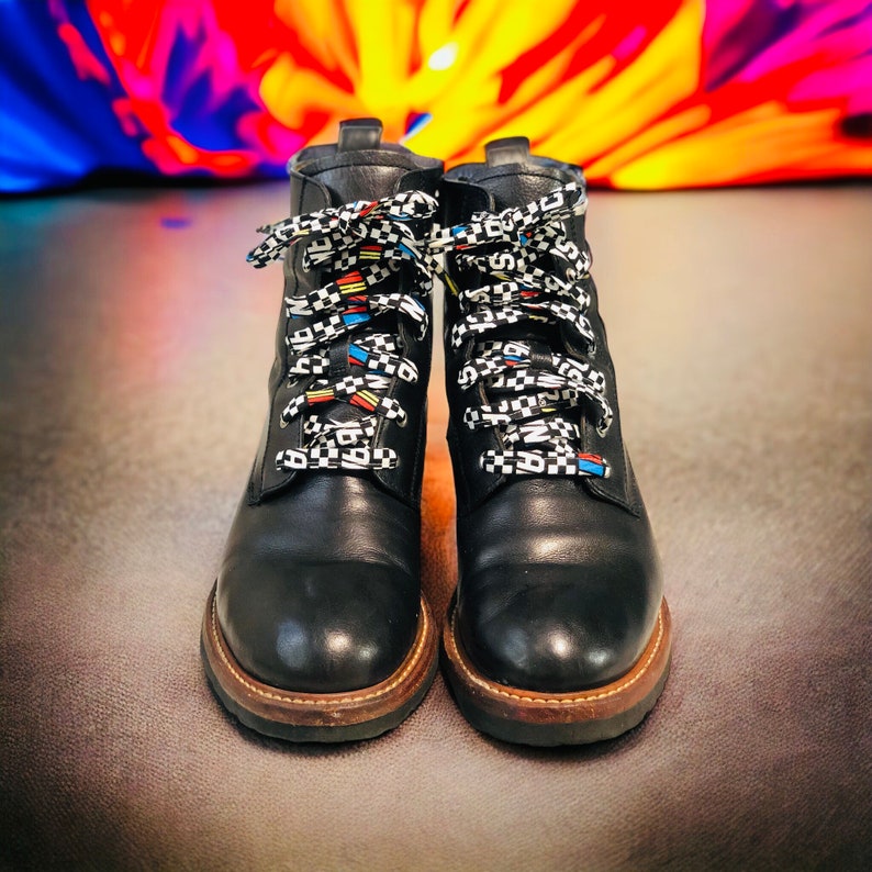 Checkered Racing Shoelaces - Etsy