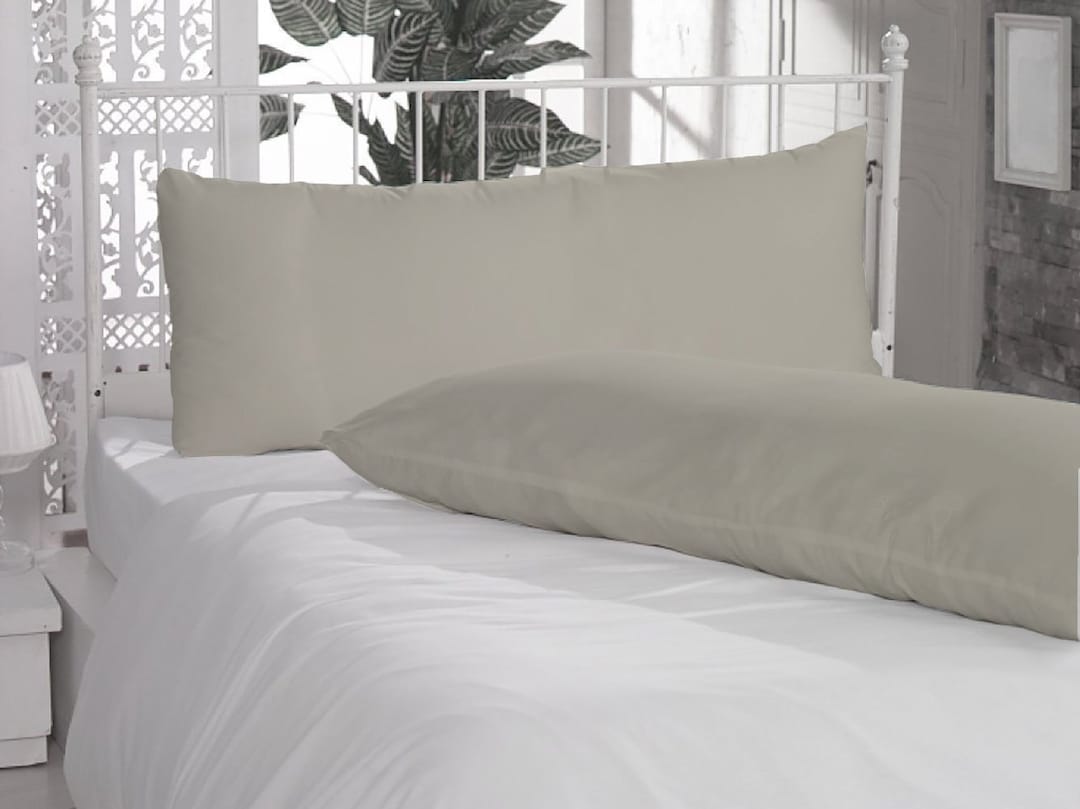 Pushp Linen 100% Cotton One Pair Body Pillow Cover Solid - Etsy