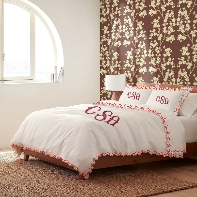 Monogram Bedding - Etsy
